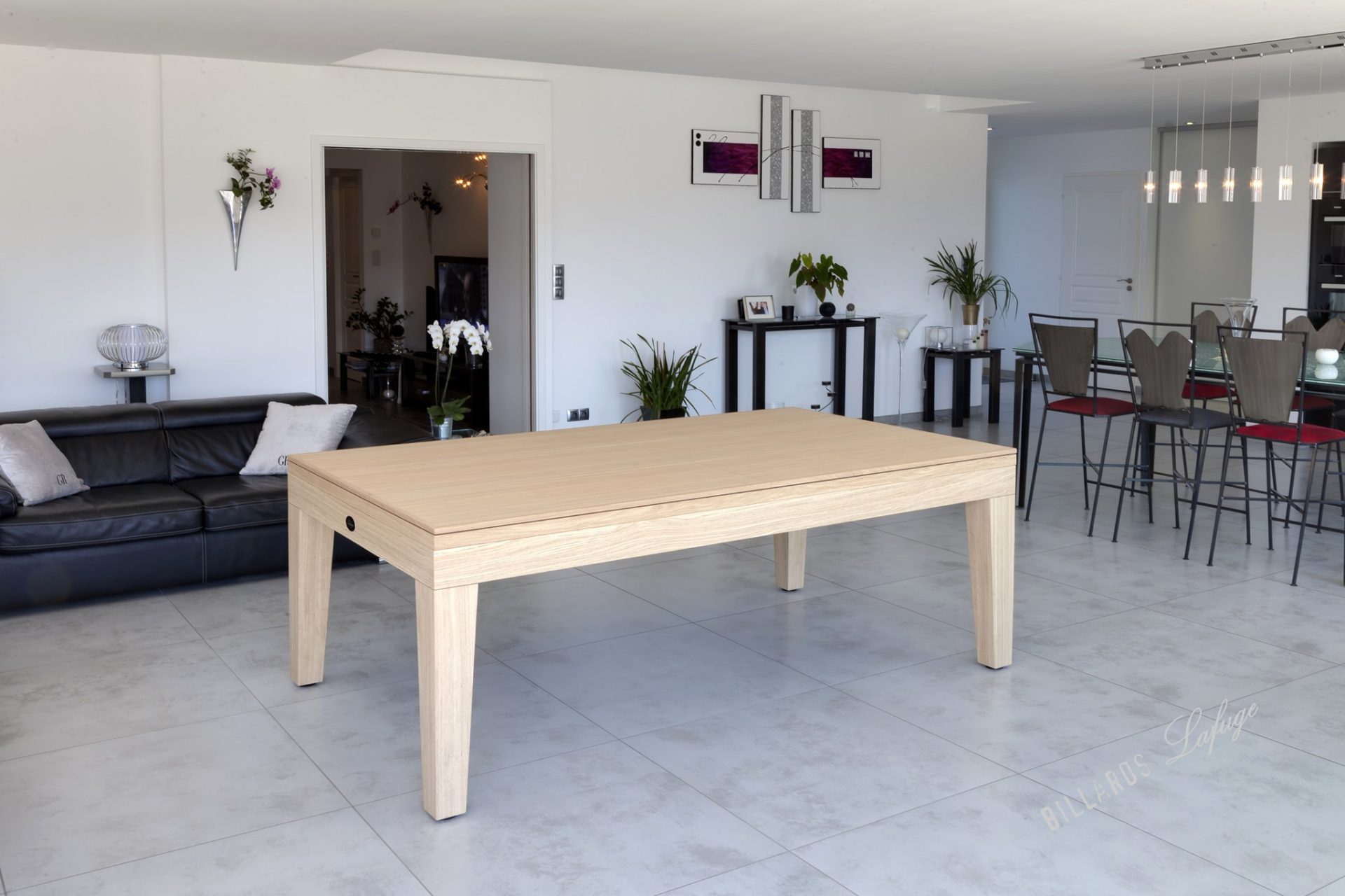 Table de billard convertible Design et Fabrication française